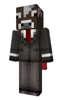 Cow In A Suit Minecraft Skin